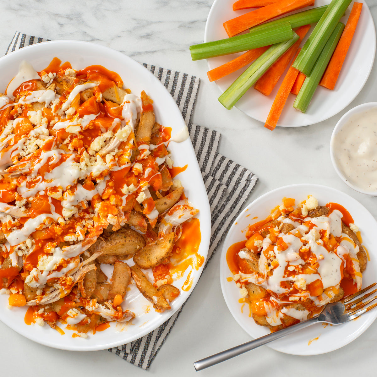 Duo Crisp + Air Fryer - Buffalo Chicken Poutine – Instant Pot