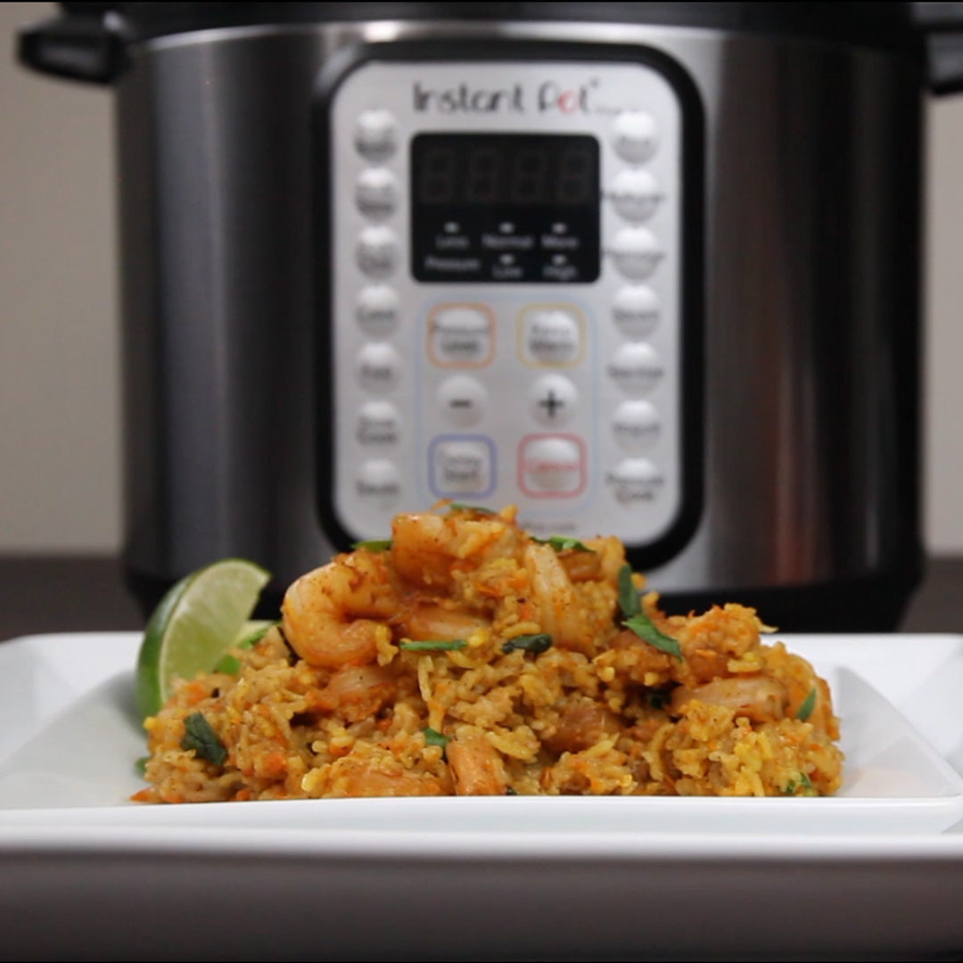 Curried Rice with Shrimp – Instant Pot