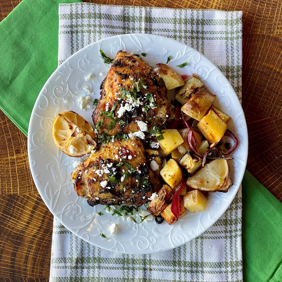 Greek Chicken with Lemon Potatoes – Instant Pot
