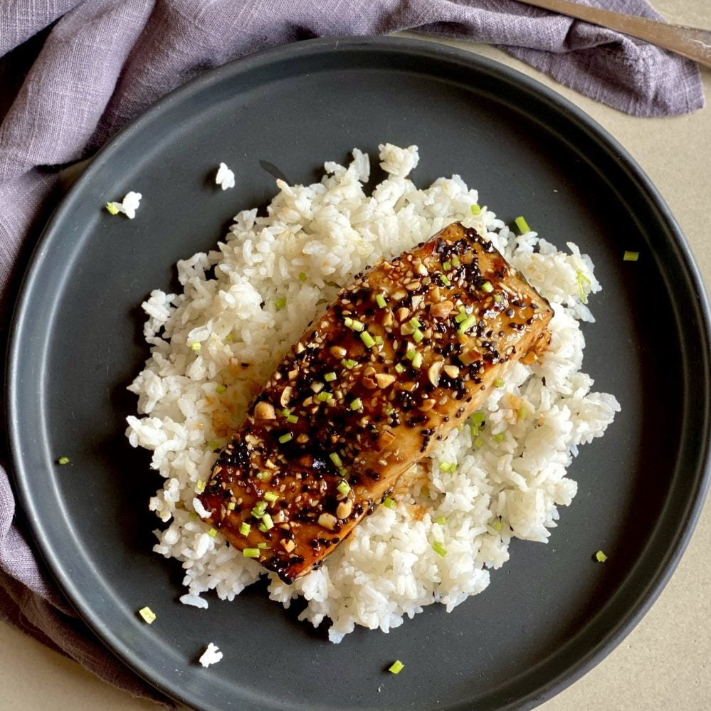 Farmed Totoaba Teriyaki, with Sesame and Peanuts – Instant Pot