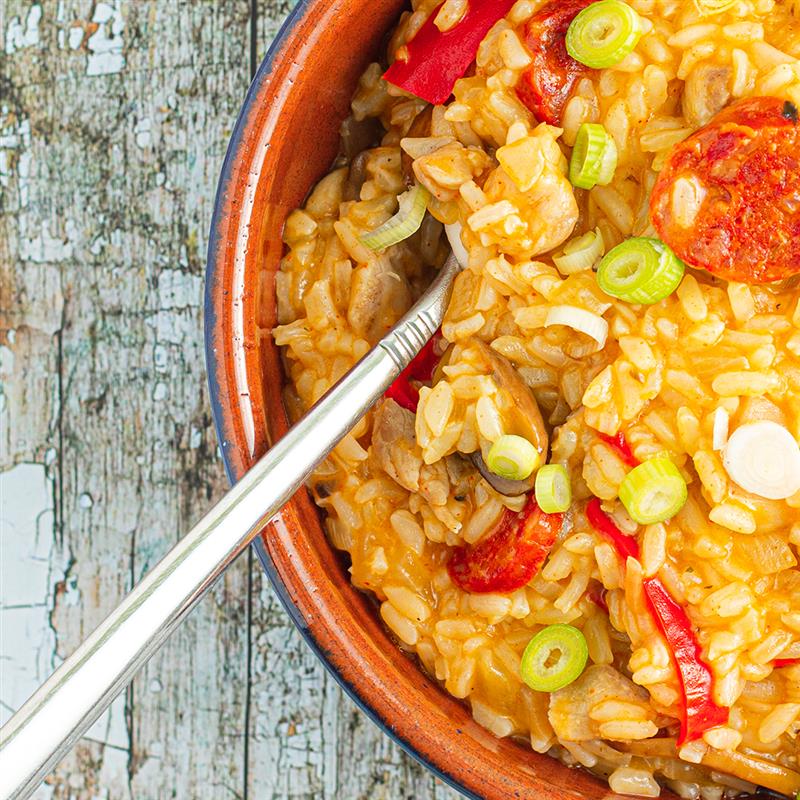 Chicken and Chorizo Risotto – Instant Pot