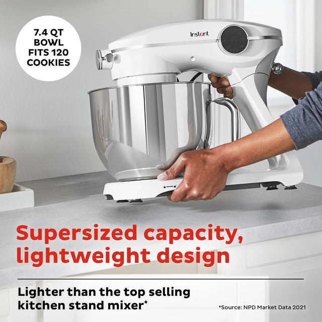 Instant Pot® 7.4QT Stand Mixer Pro Series, Pearl White